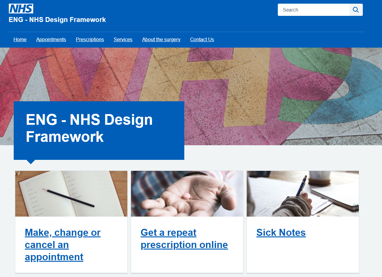 NHS Benchmarking Tool: Adherance of GP Usability Template – Help Centre