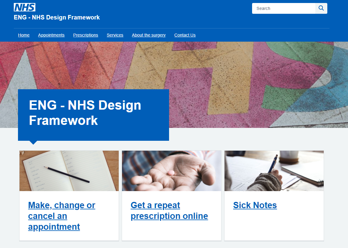 NHS Benchmarking Tool: Adherance of GP Usability Template – Help Centre