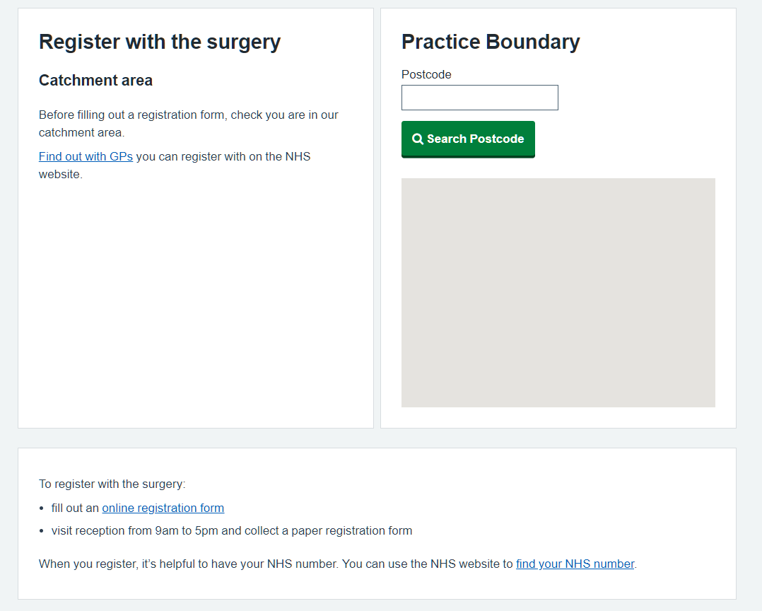 NHS Benchmarking Tool: Adherance of GP Usability Template – Help Centre
