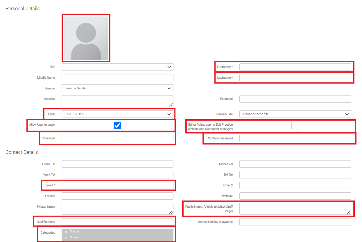 Adding, editing or removing staff – Help Centre