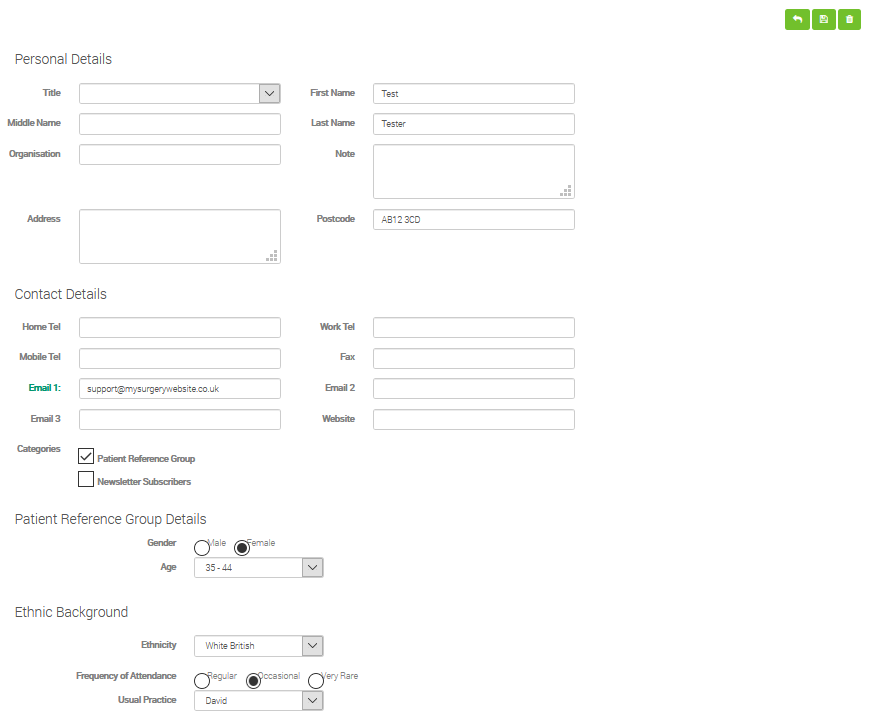 How to use the patient group sign-up form, list and widget – Help Centre