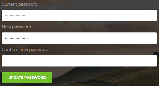 Update Your Password – Help Centre