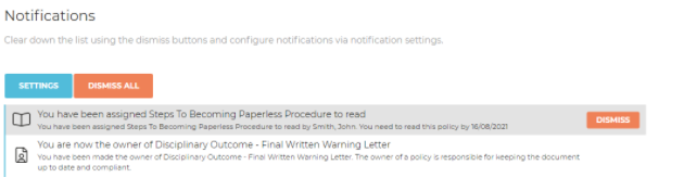 Managing Notifications – The FPM Group