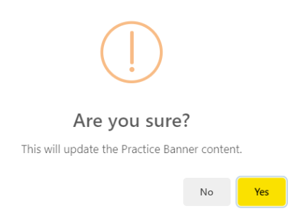 Practice Banner - Important Announcement – Help Centre