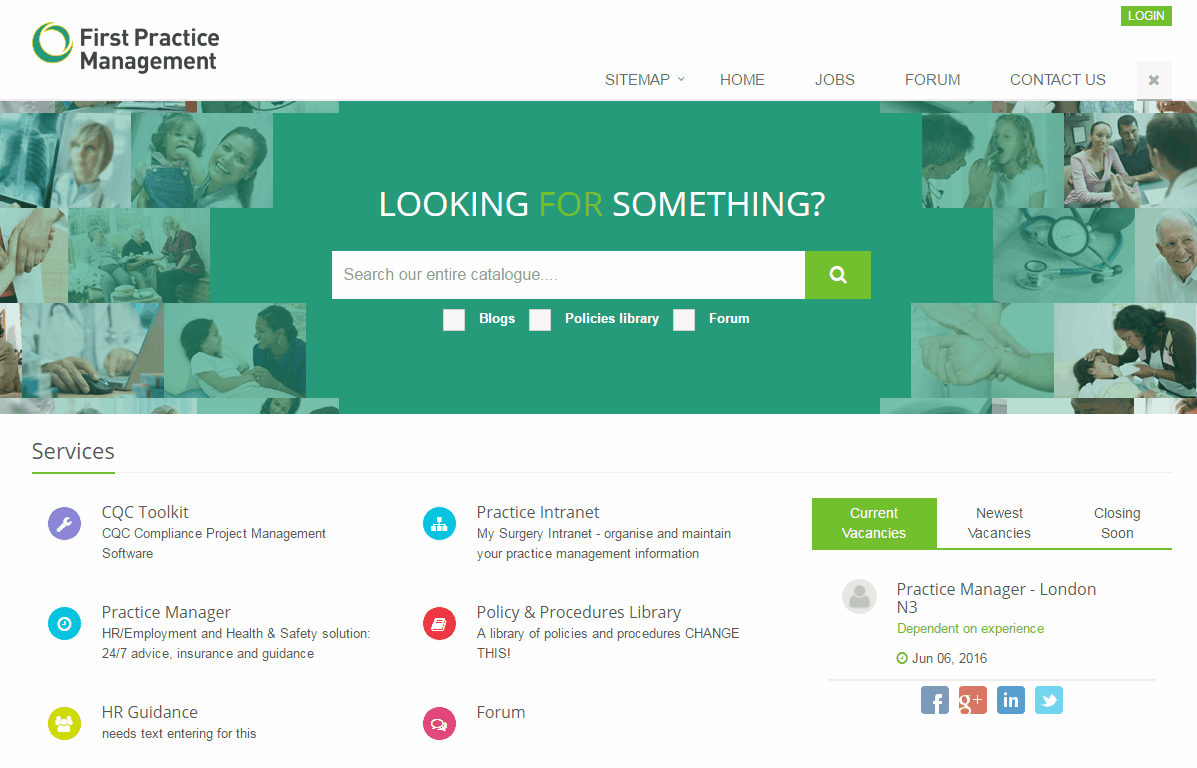 Logging in to First Practice Management – Help Centre